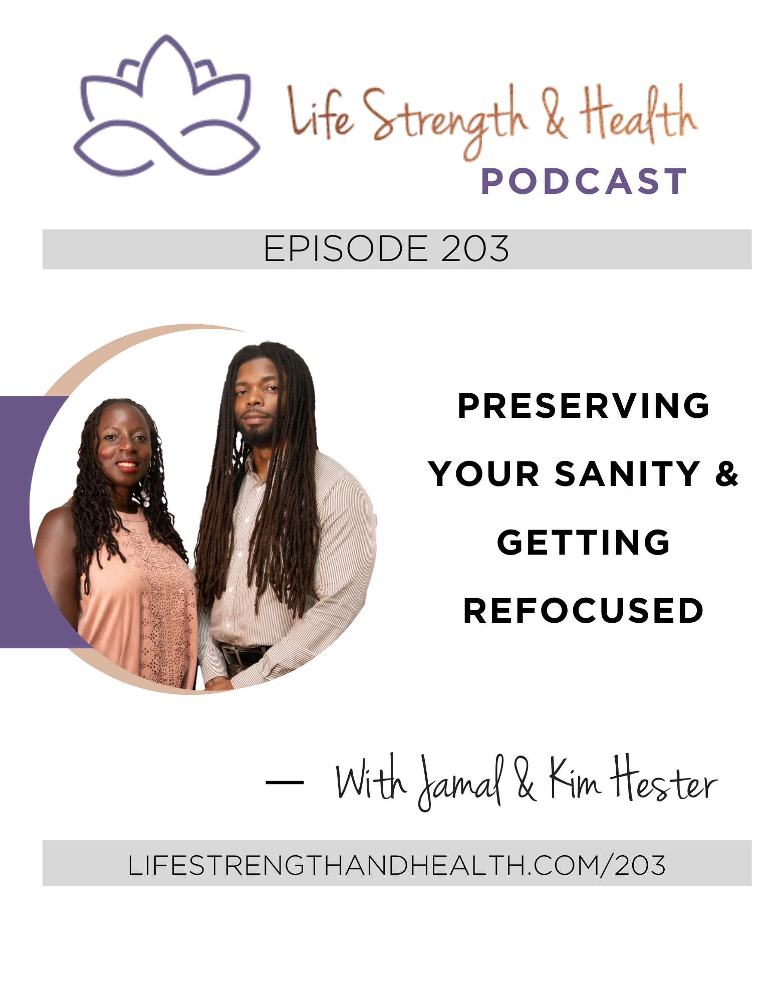 203: Preserving Your Sanity & Getting Refocused | Life Strength & Health